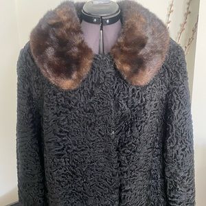 Gimbals | Jackets & Coats | Vintage Gimbals Fur Salon Black Lambs Wool ...